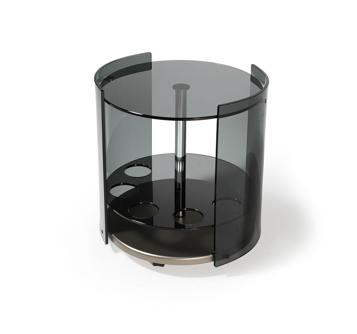 Round Glass Trolley – Sovereign Interiors
